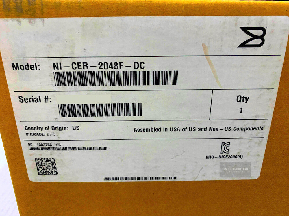 NI-CER-2048F-DC I Brocade NetIron 2048F Carrier Ethernet Router BRAND ...
