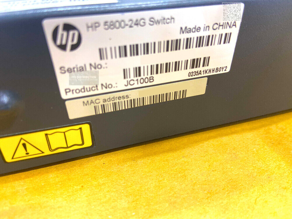JC100B I HPE FlexFabric 5800-24G SFP+ Switch + JC091A Module – IT ...