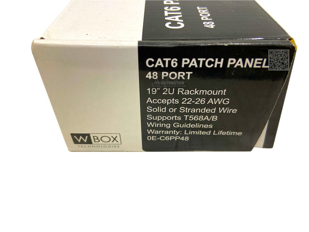 0E-C6PP48 I New ADI Pro W Box CAT6 48-Port IDC Terminal Block Patch Pa ...