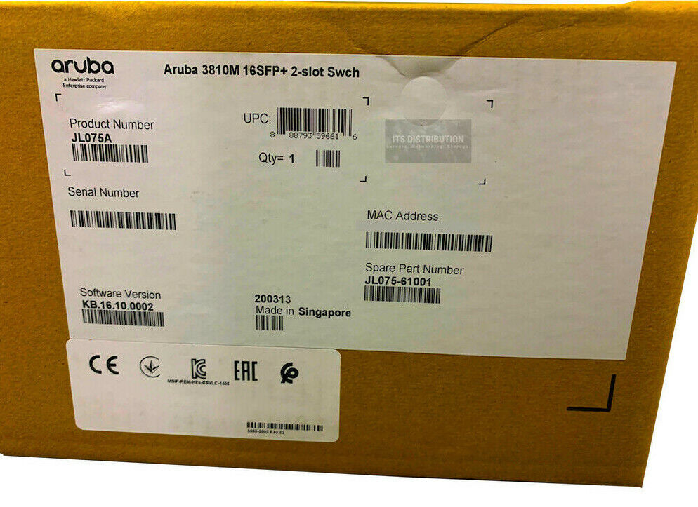 JL075A I New CTO Bundle HPE Aruba 3810M 16SFP+ 2-Slot Switch JL083A ...