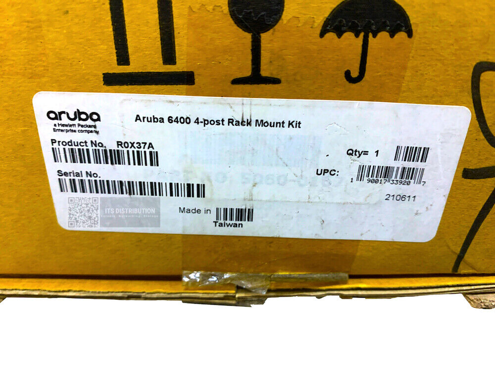 R0X37A | New Sealed HPE Aruba 6400 4-Post Rack Mount Kit – IT Source ...