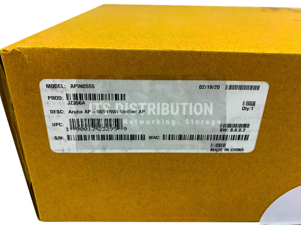 JZ356A I Open HPE Aruba AP-555 (RW) Dual Radio 8x8:8 / 4x4:4 802.11ax ...