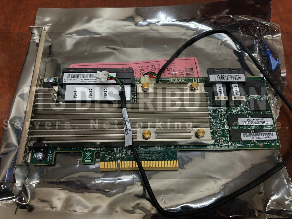 870658-B21 I HPE Smart Array P824I-P MR GEN10 Controller 871043-001 ...